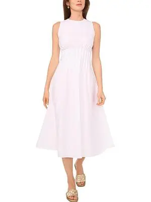 1.State Pin Tuck Midi Dress - Ultra White
