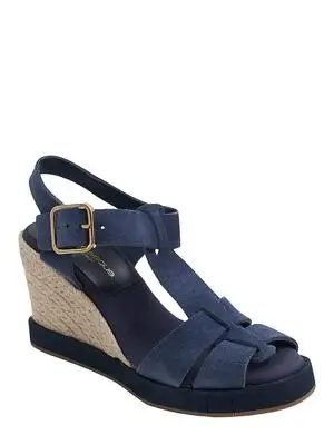 Andre Assous Farami Sole Motion Wedge Sandals Navy