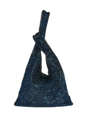 Aqua Crystal Evening Bag - Navy