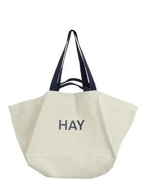 HAY Weekend Logo-print Tote Bag - Grey