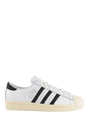 Adidas Superstar Vintage Logo-print Leather Low-top Trainers - White Core Black