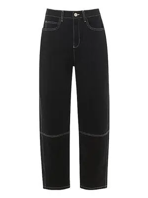 Whistles Barrel-leg Denim Jeans - Black