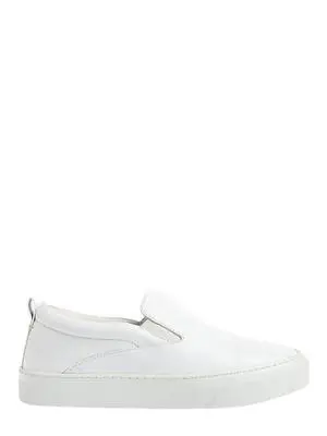 Whistles Kinsley Leather Low-top Slip-on Trainers - White