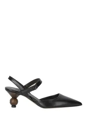 Max Mara Palo Slingback Pumps - Black