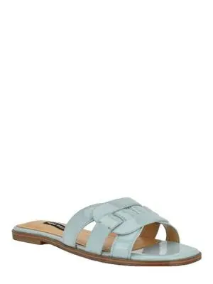 Nine West Nine West Glorie Slide Sandal Light Blue