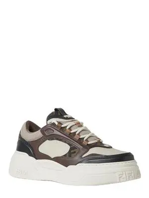 Fendi Force Sneakers - Black/latte/beige