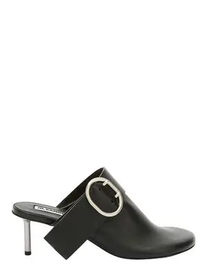 JIL SANDER Mules With Buckle - Black