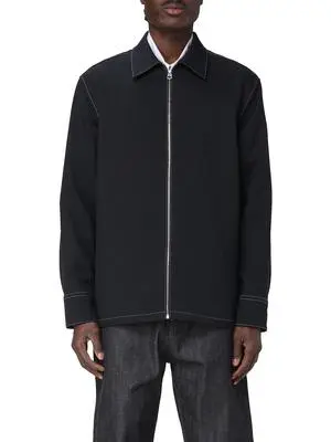 JIL SANDER Zip-up Jacket With Contrast Stitching - Blue