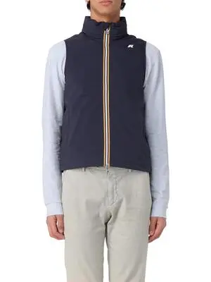K-WAY Sleeveless Zip-up Vest - Blue