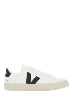 VEJA Campo Leather Sneakers With Contrast Logo - White