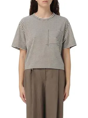 Brunello Cucinelli Brunello Cucinelli Striped T-Shirt Brown