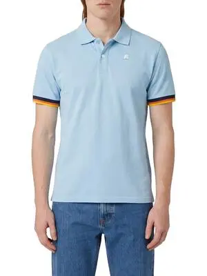 K-WAY Cotton Polo With Logo Blue 3