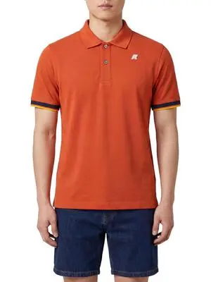 K-WAY Polo Shirt Men Orange