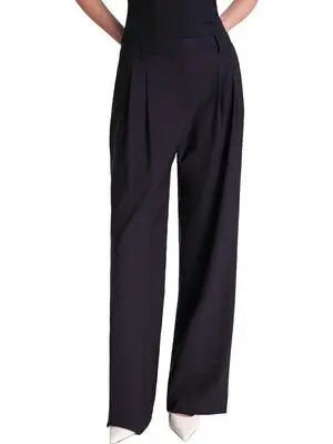 TWP Sulli Pleated Wide Leg Trousers - Midnight