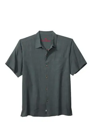 Tommy Bahama King Of The Jungle Silk Camp Shirt - Wire Rim
