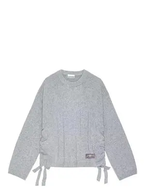 GANNI GANNI Drawstring Crewneck Sweater
