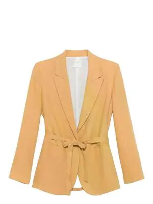 FORTE_FORTE Belted Blazer - Yellow