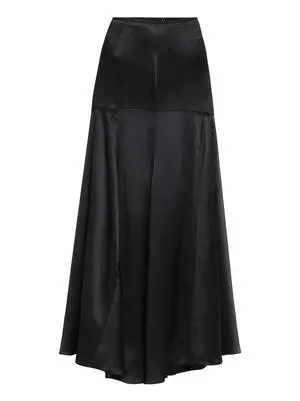 SIMONE ROCHA Simone Rocha Drop-Waist Silk Maxi Skirt