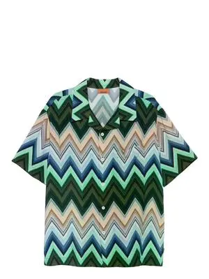 Missoni Zigzag-print Shirt - Green