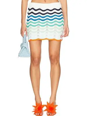 Casablanca Wavy Crochet Skirt - Wave