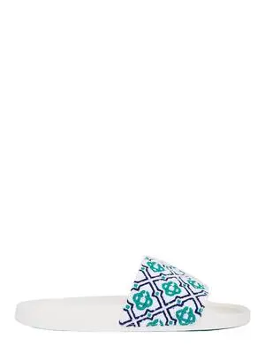 Casablanca Embroidered Terry Slider - Monogram