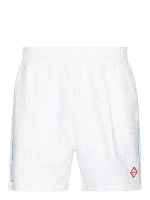 Casablanca Towelling Short - Tennis Stripe