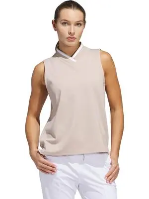 Adidas Go-to Sleeveless Polo Shirt - Wonder Taupe