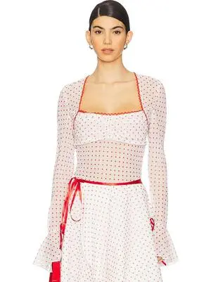 TYLER MCGILLIVARY Franny Top - Polka Dot