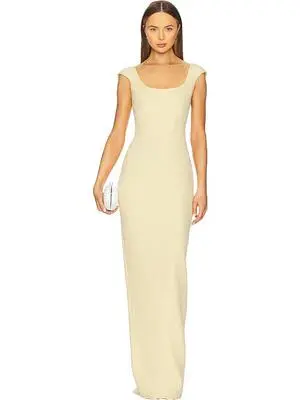 SAU LEE Brooke Gown - Butter Yellow