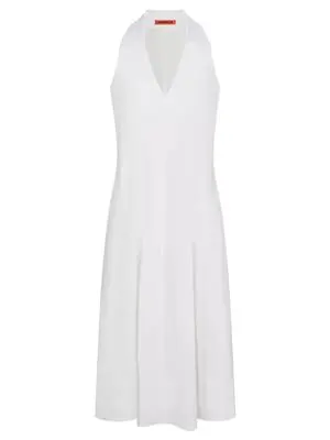 SIMONMILLER Nava Poplin Midi Dress - White