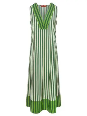 SIMONMILLER Mar Poplin Midi Dress - Green