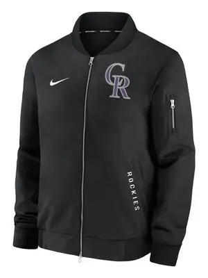 Nike Mlb Full-zip Bomber Jacket - Black