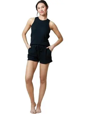SOFTIES Softies Rib Dream Racerback Short Set Black