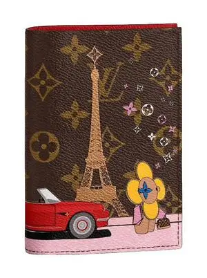 LOUIS VUITTON Passport Cover Monogram Vivienne Paris - Red Lining