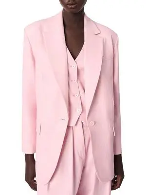 Maje Suit Jacket - Pink