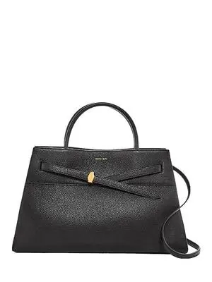Veronica Beard Large Dash Leather Tote - Black