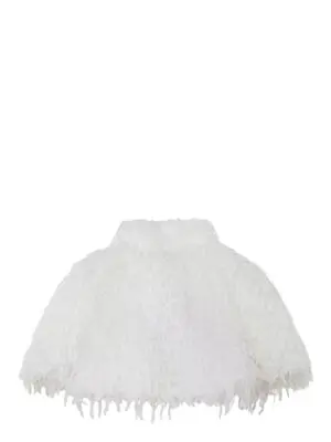 UNREAL FUR Faux-fur Capelet - White