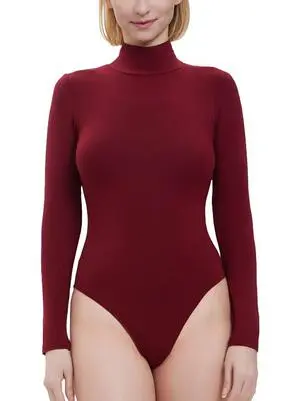 KIMI + KAI Turtleneck Bodysuit - Garnet