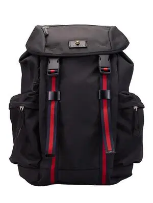Gucci Techno Backpack Web Drawstring - Black