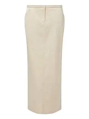 TOTEME Cotton-blend Satin Maxi Skirt - White