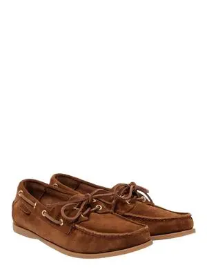 TOM FORD Robin Suede Boat Shoes - Brown
