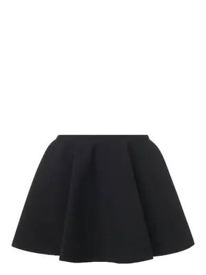 Alaïa Pleated Godet Miniskirt - Black