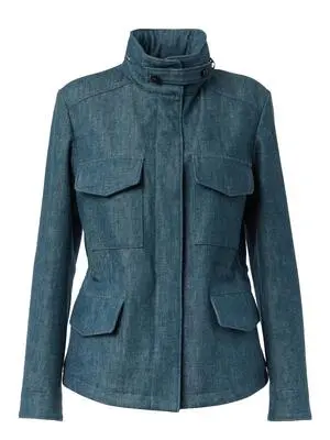 Loro Piana Traveller Mini Denim Field Jacket - Blue