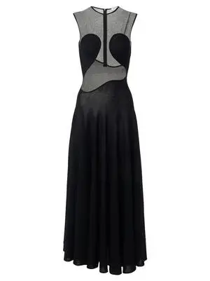 ALAÏA Alaïa Paneled Maxi Dress