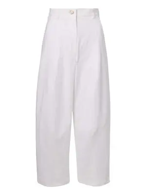 Max Mara Mina Wide-leg Pants - White