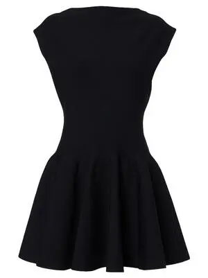 Alaïa Skater Mini Dress - Black