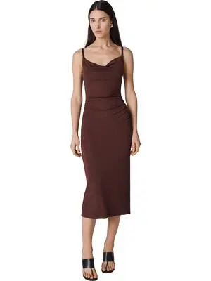 Diane Von Furstenberg Claudia Slip Dress - Chocolate