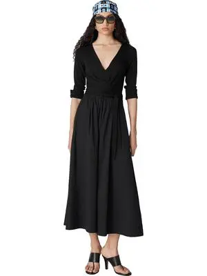 Diane Von Furstenberg Ballerina Wrap Dress - Black