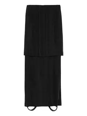 ALAINPAUL Fuseau Maxi Skirt - Black