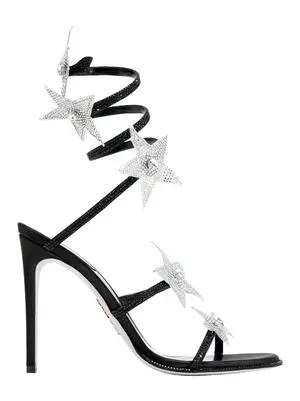 Rene Caovilla 105mm Cleo Sandals - Black